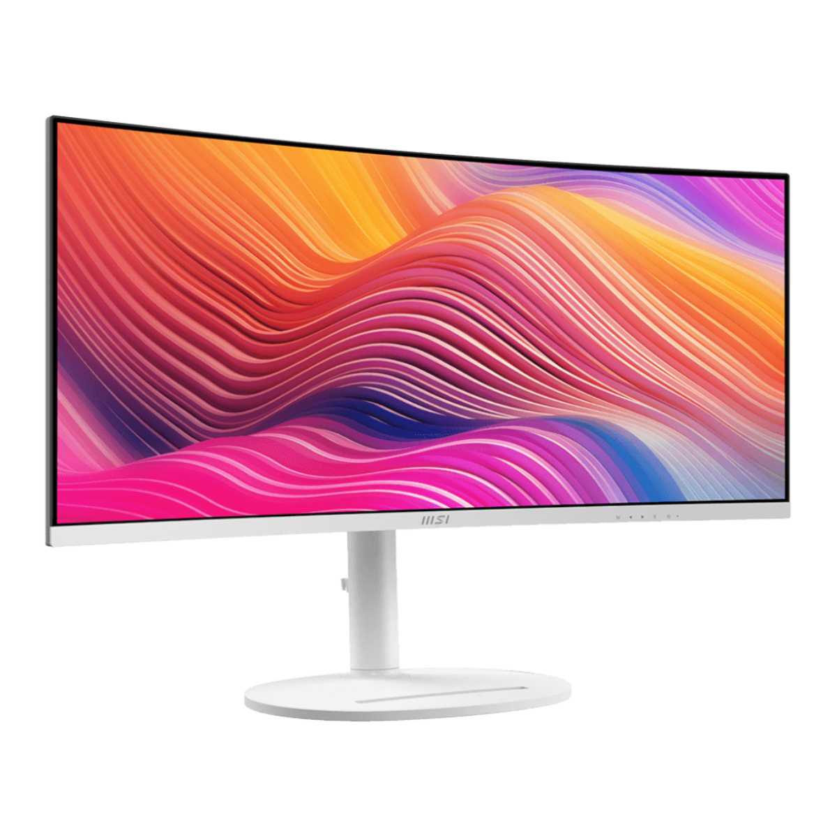 MSI Modern MD342CQPW 34" 120Hz UWQHD Curved Business White Monitor w ...