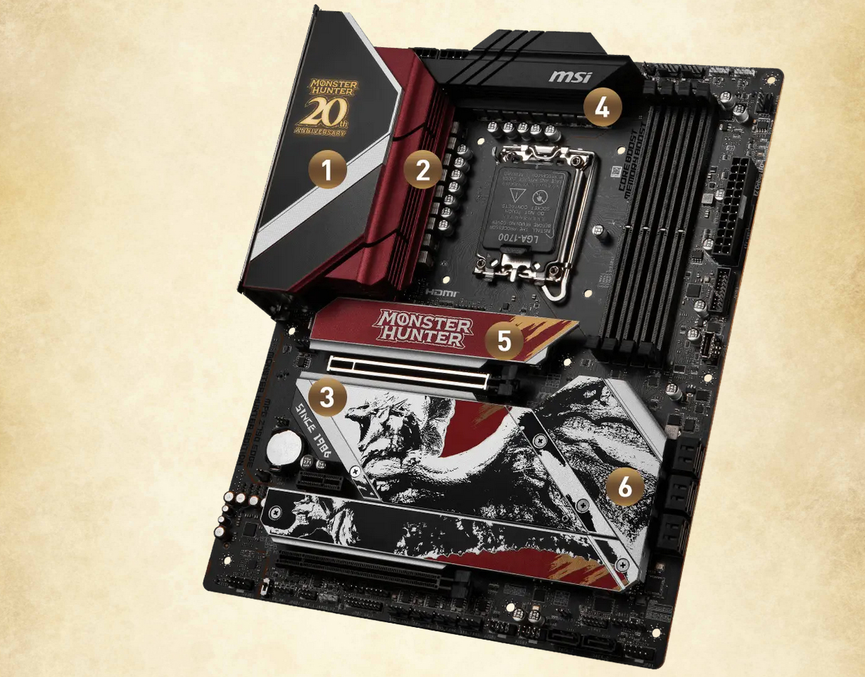 MSI MPG Z790 EDGE WIFI DDR5 LGA 1700 ATX Motherboard - Monster Hunter ...