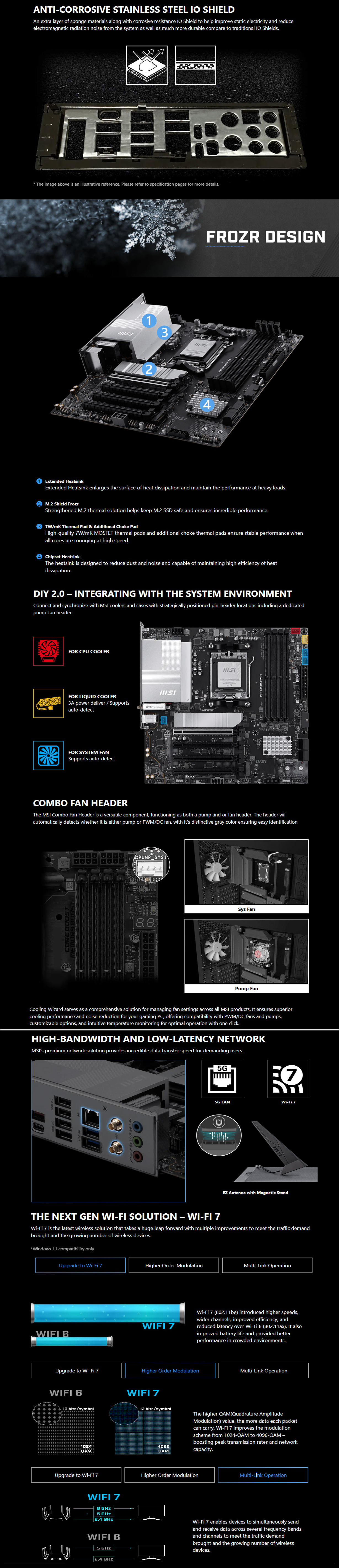 MSI PRO B850M-P WIFI AM5 Micro-ATX Motherboard - PRO B850M-P WIFI | Mwave