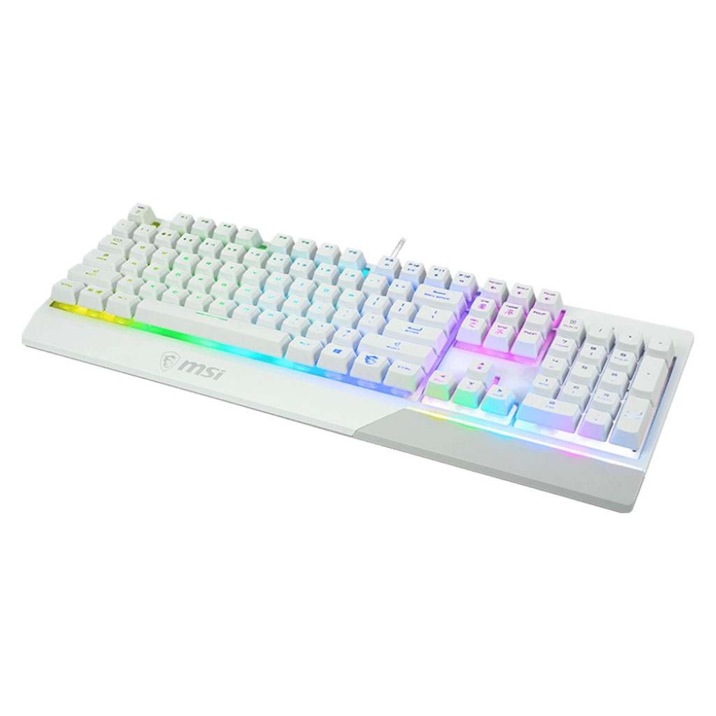 MSI Vigor GK30 RGB White Gaming Mechanical Keyboard - Plunger Switches ...