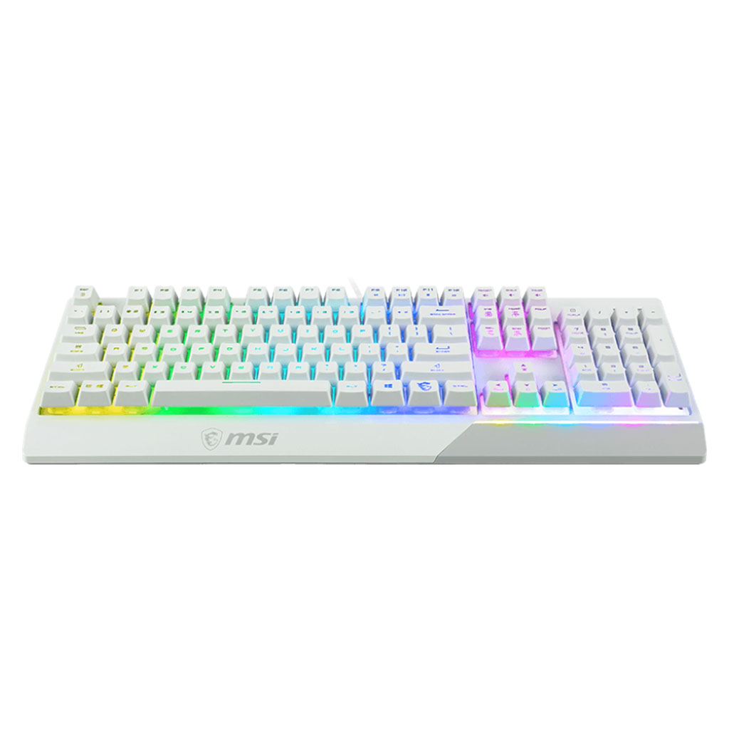 MSI Vigor GK30 RGB White Gaming Mechanical Keyboard - Plunger Switches ...