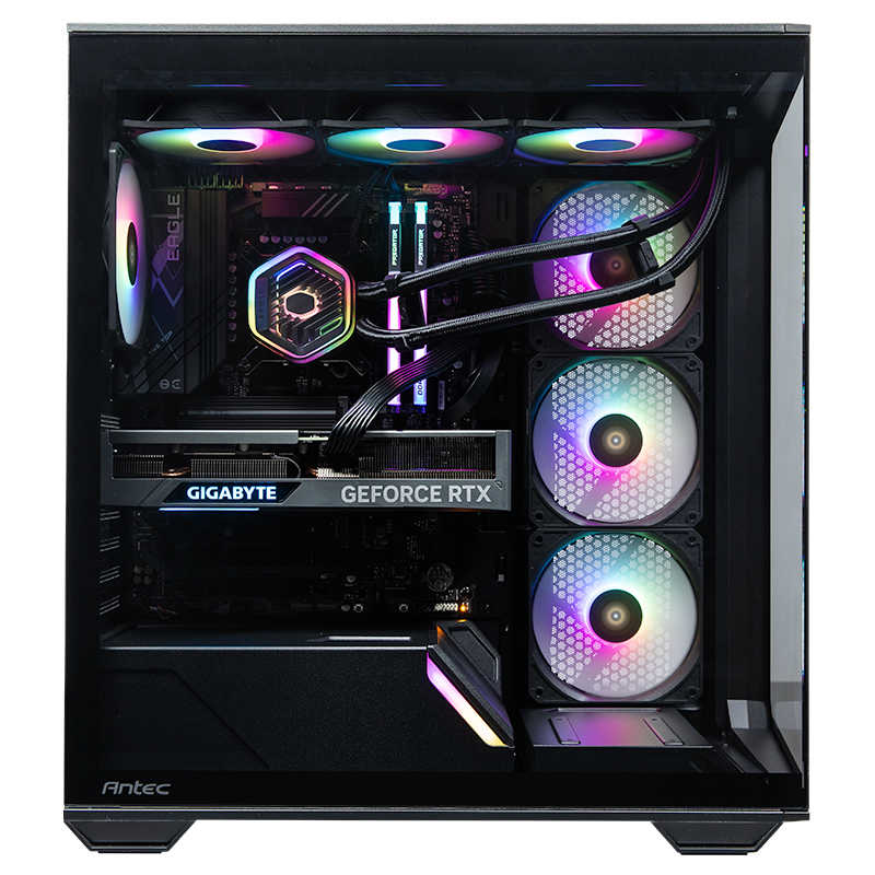 Mwave Black Cyber Level 2 Gaming PC - Intel Core i7 & Gigabyte GeForce RTX 4070 SUPER ...
