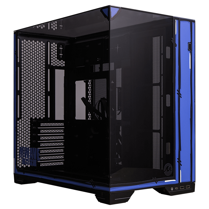 Mwave Celshade Series Tempered Glass E-ATX Case - Blue - CELSHADE-BLUE ...