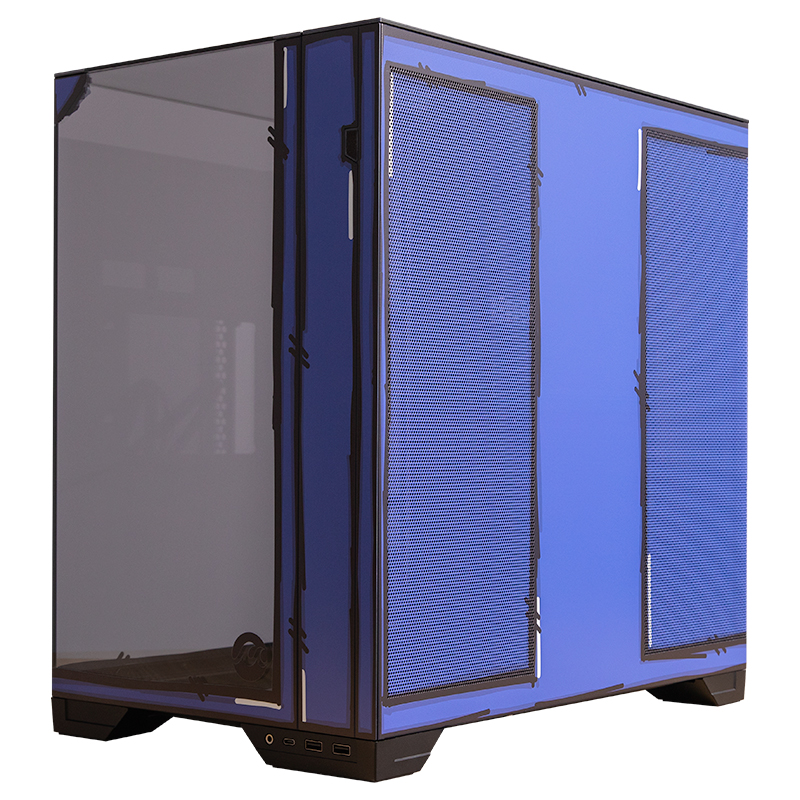 Mwave Celshade Series Tempered Glass E-ATX Case - Blue - CELSHADE-BLUE ...