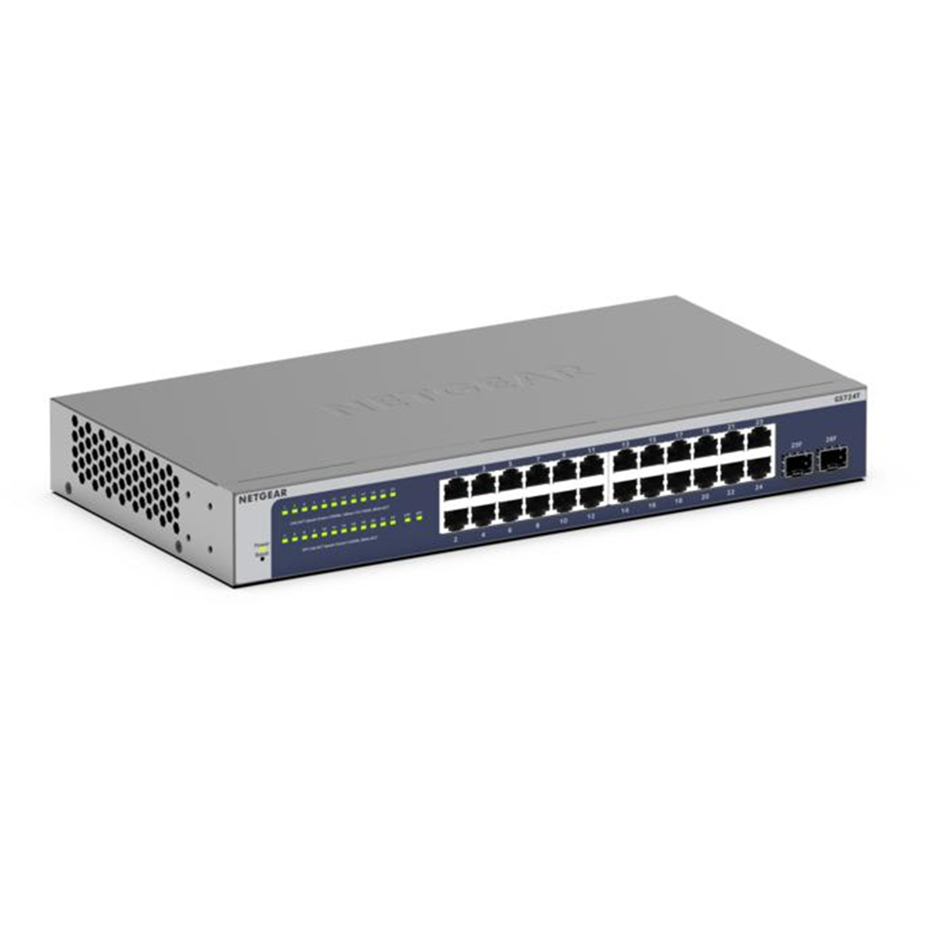 Netgear 24-Port Gigabit Ethernet Smart Switch with 2 Dedicated SFP ...