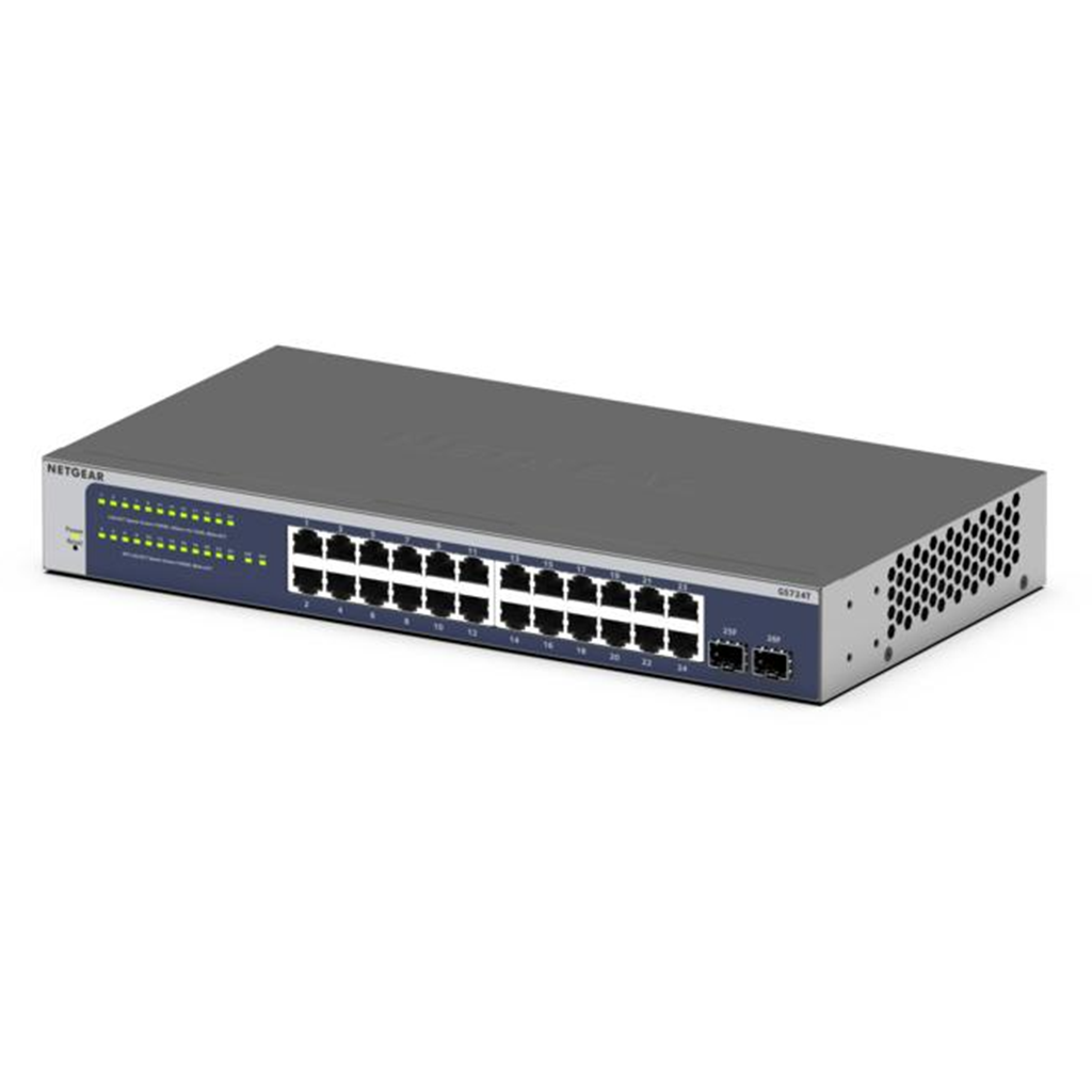Netgear 24-Port Gigabit Ethernet Smart Switch with 2 Dedicated SFP ...