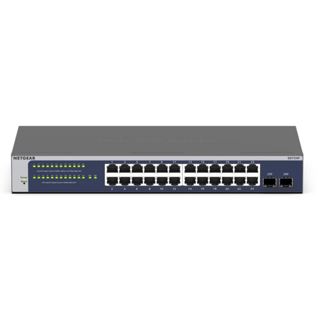 Netgear 24-Port Gigabit Ethernet Smart Switch with 2 Dedicated SFP ...