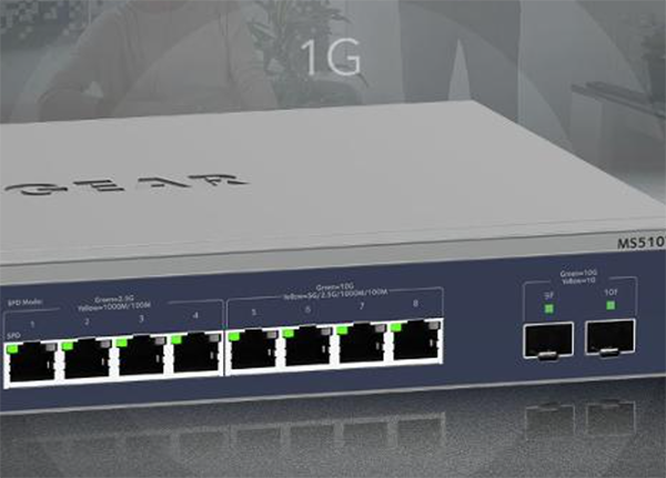 Netgear MS510TXM 8-Port Multi-Gigabit/10G Ethernet Smart Switch with 2 ...