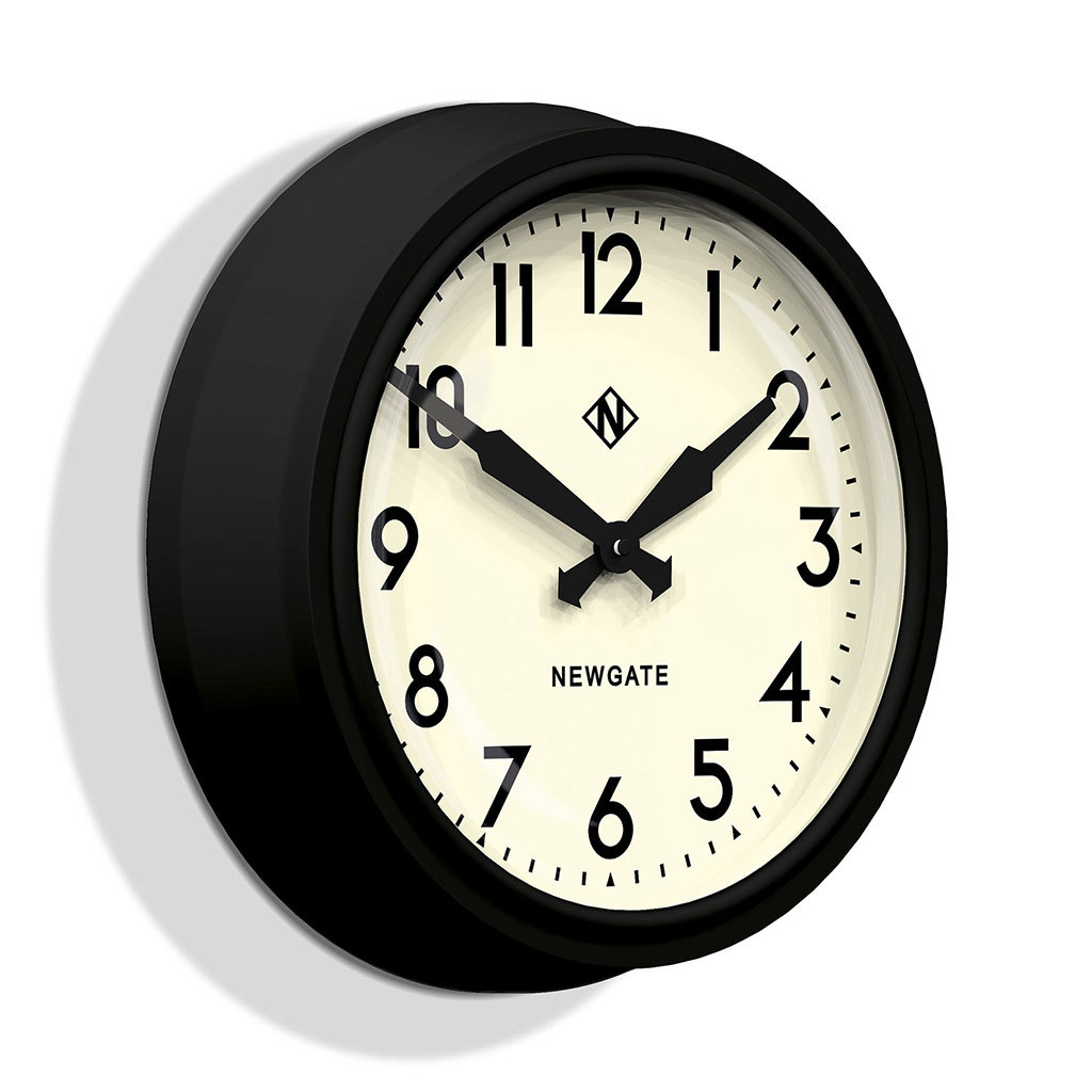 Newgate 50S Electric Clock - Black - NGGWL12MK | Mwave