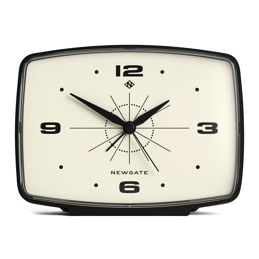 Newgate Brooklyn Alarm Clock - Black - NM-ALM/BRO20K | Mwave