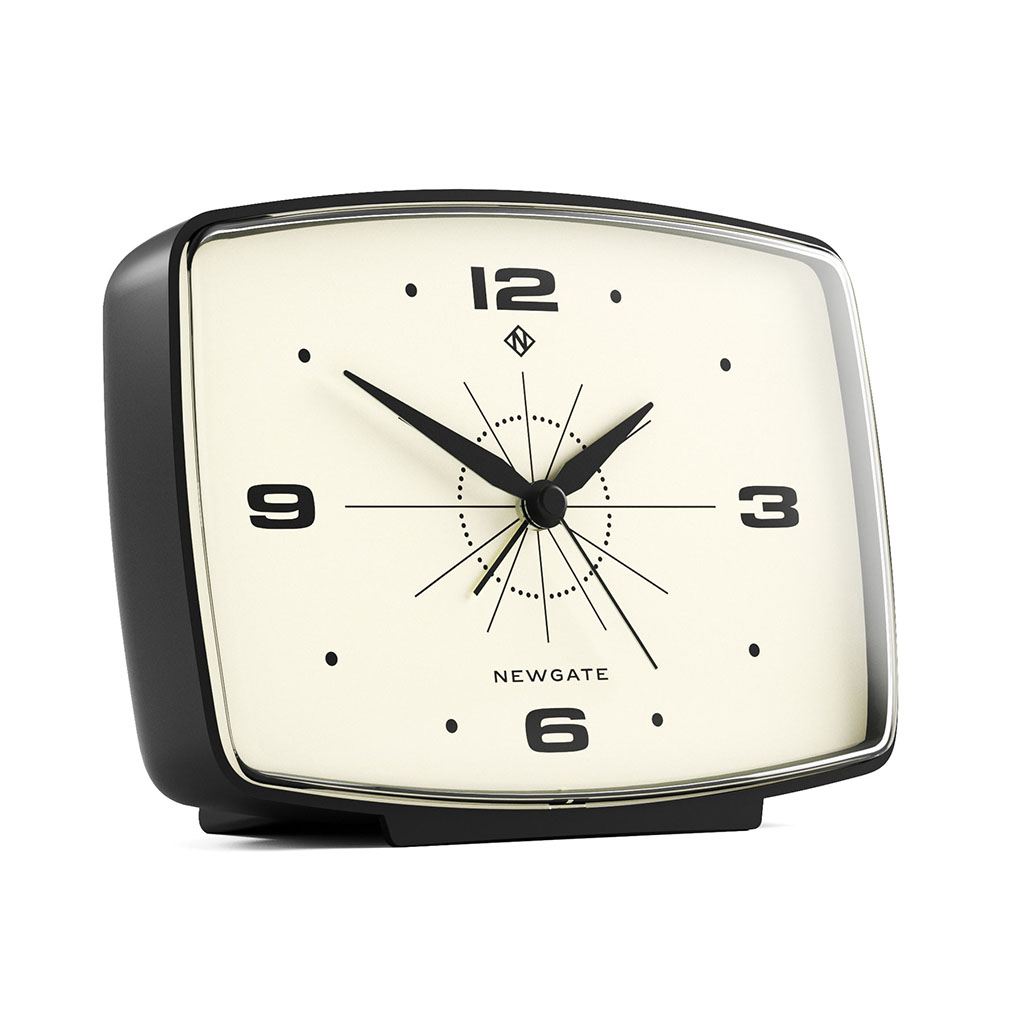 Newgate Brooklyn Alarm Clock - Black - NM-ALM/BRO20K | Mwave