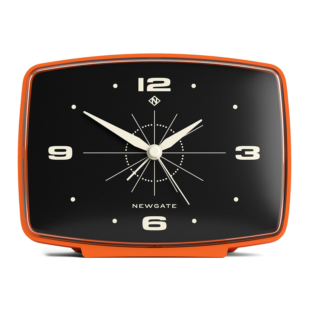 Newgate Brooklyn Alarm Clock - Orange - NM-ALM/BRO36PO | Mwave
