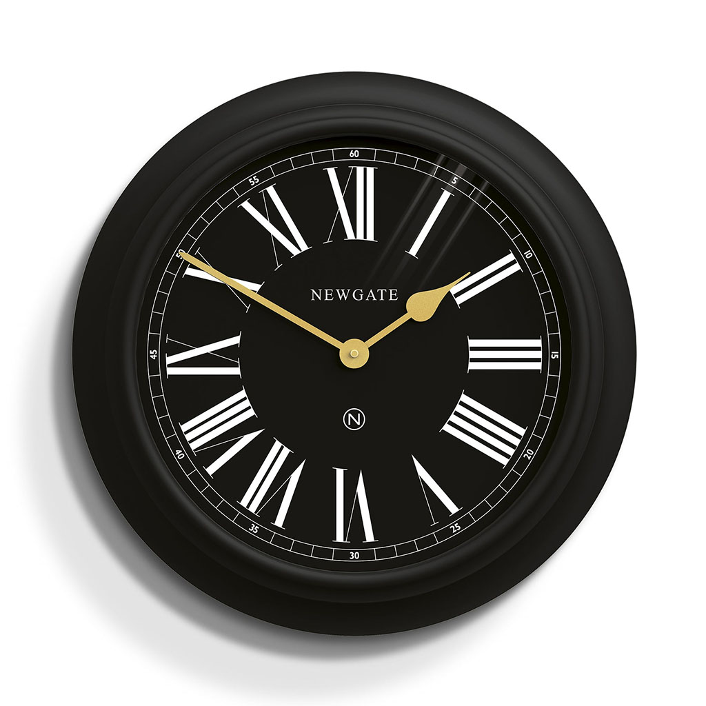 Newgate Chocolate Shop Wall Clock - Silicone Cave Black - NGCHOC435CK ...