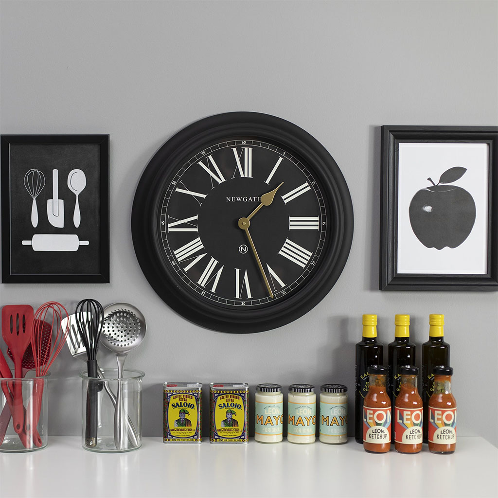 Newgate Chocolate Shop Wall Clock - Silicone Cave Black - NGCHOC435CK ...
