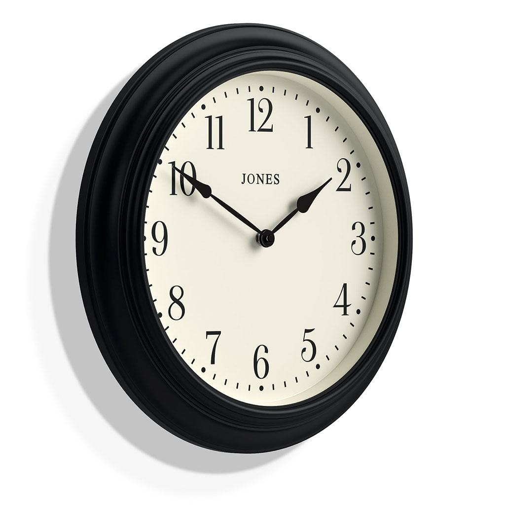 Newgate Jones Supper Club Clock - Black - NGJSUP144K | Mwave