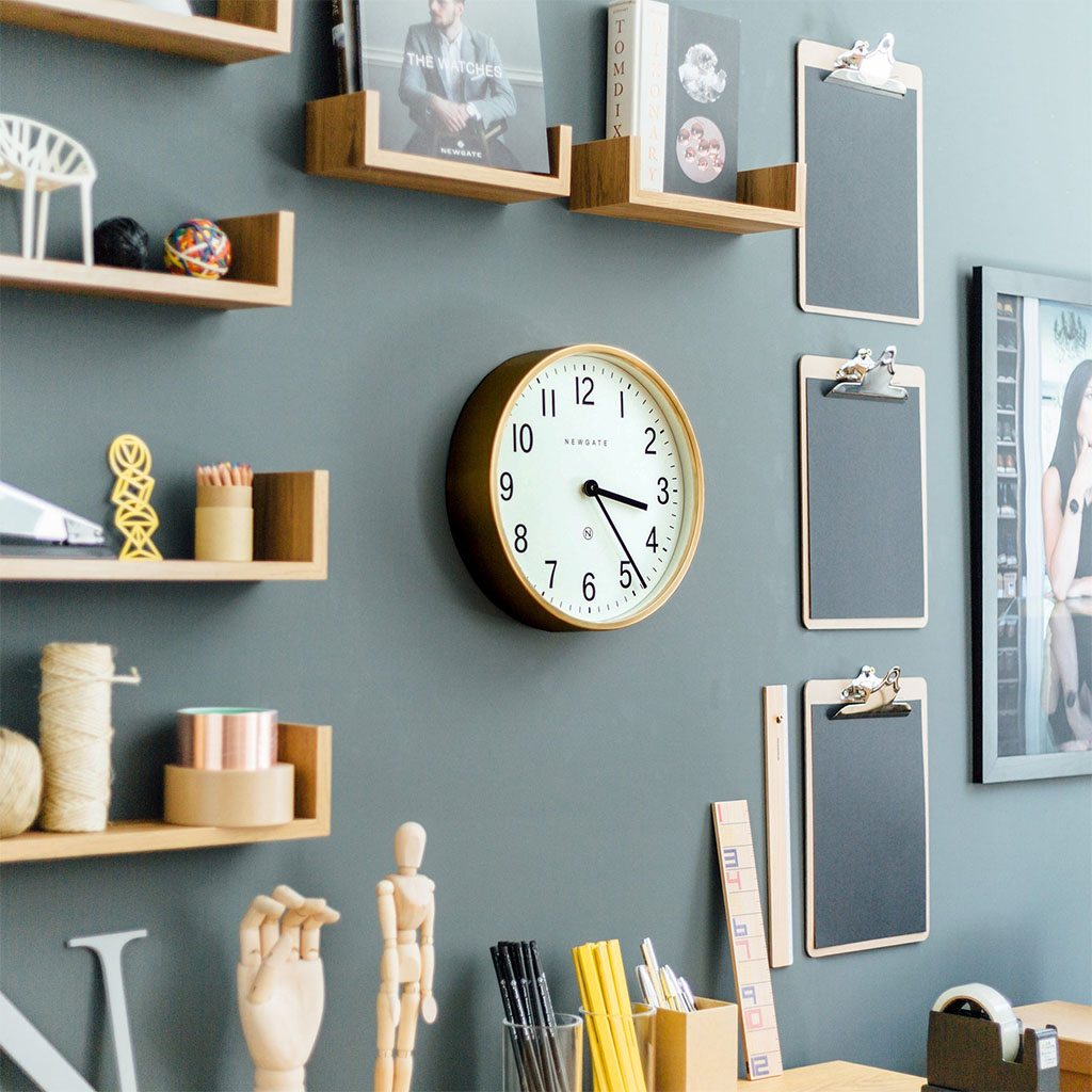 Newgate Master Edwards Clock - Radial Brass - NGLUGG371RAB | Mwave