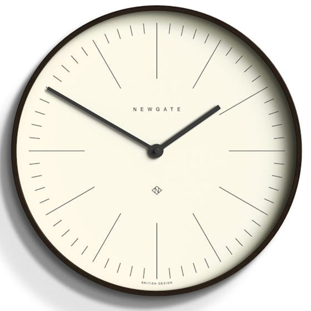 Newgate Mr Clarke Clock - Dark Wood Marker Dial - NGMRC160DPLY40 | Mwave