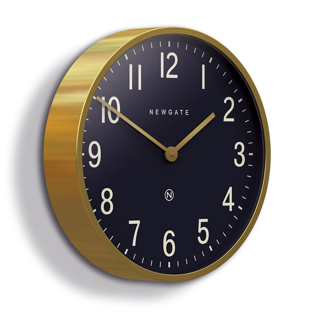 Newgate Mr Edwards Clock - Radial Brass - NGPUT373RAB | Mwave