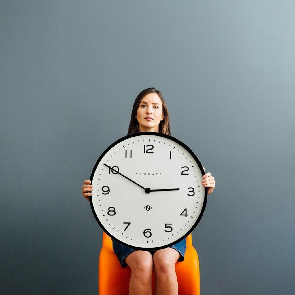 Newgate Number One Clock Echo - Black - NGNUMONE149K | Mwave