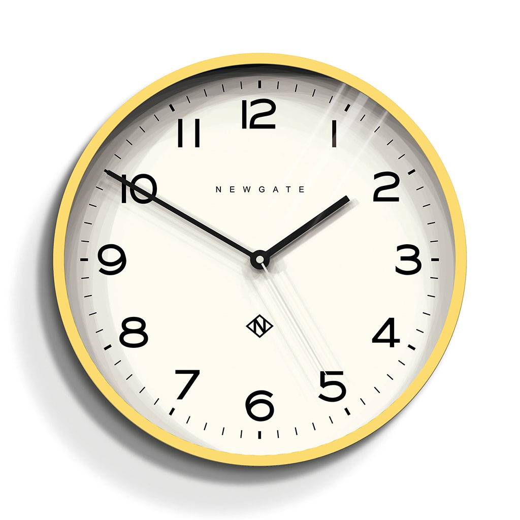Newgate Number Three Echo Clock - Silicone Yellow - NGNUMTHR129CHY | Mwave