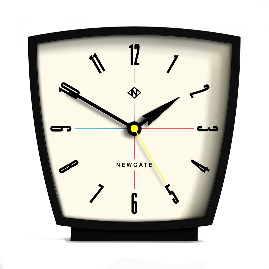 Newgate Odyssey Mantel Clock - Black - NGMAN/ODY220K | Mwave