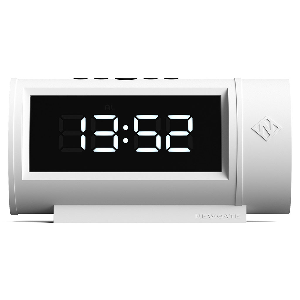 Newgate Pil LED Alarm Clock - White - NGLED/PIL2 | Mwave