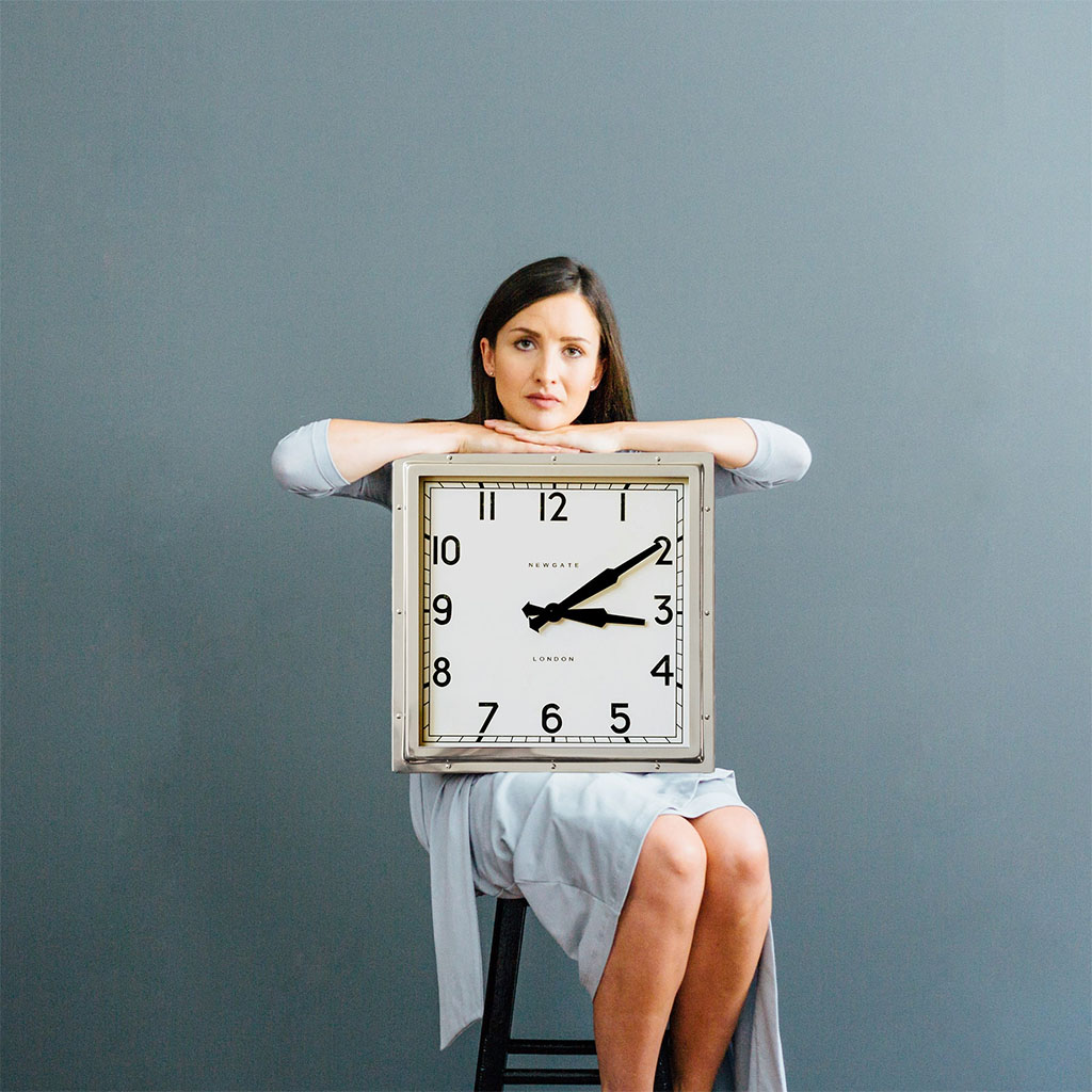 Newgate Quad Clock - Chrome - NGQUAD42CH | Mwave