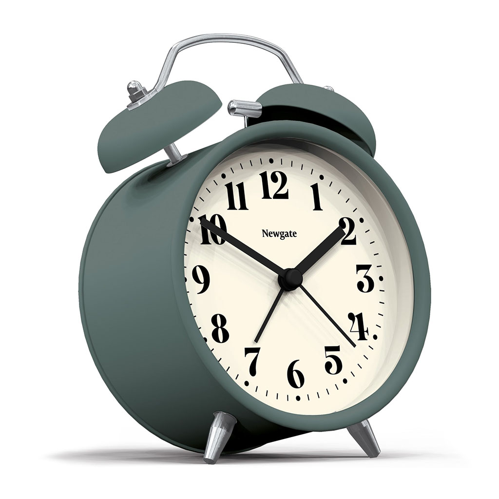 Newgate Theatre Alarm Clock - Asparagus Green - NGCBM240ASG | Mwave