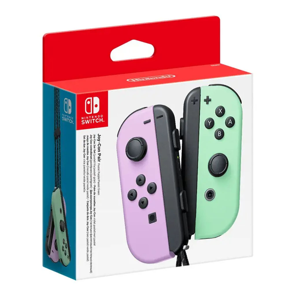 Nintendo Switch Joy Con Pastel Purple and Pastel Green Controller Pair ...