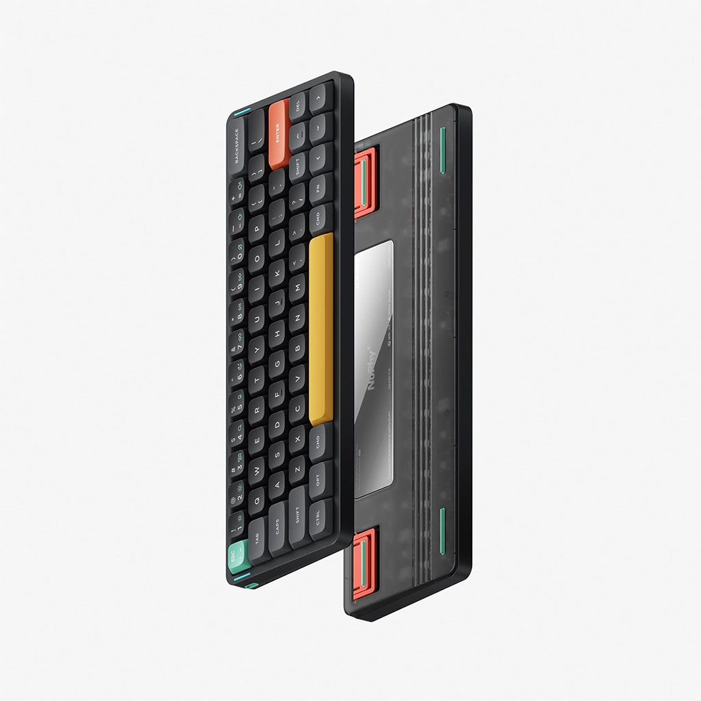 NuPhy Air60 V2 QMK/VIA Wireless Mechanical Keyboard - Basalt Black ...