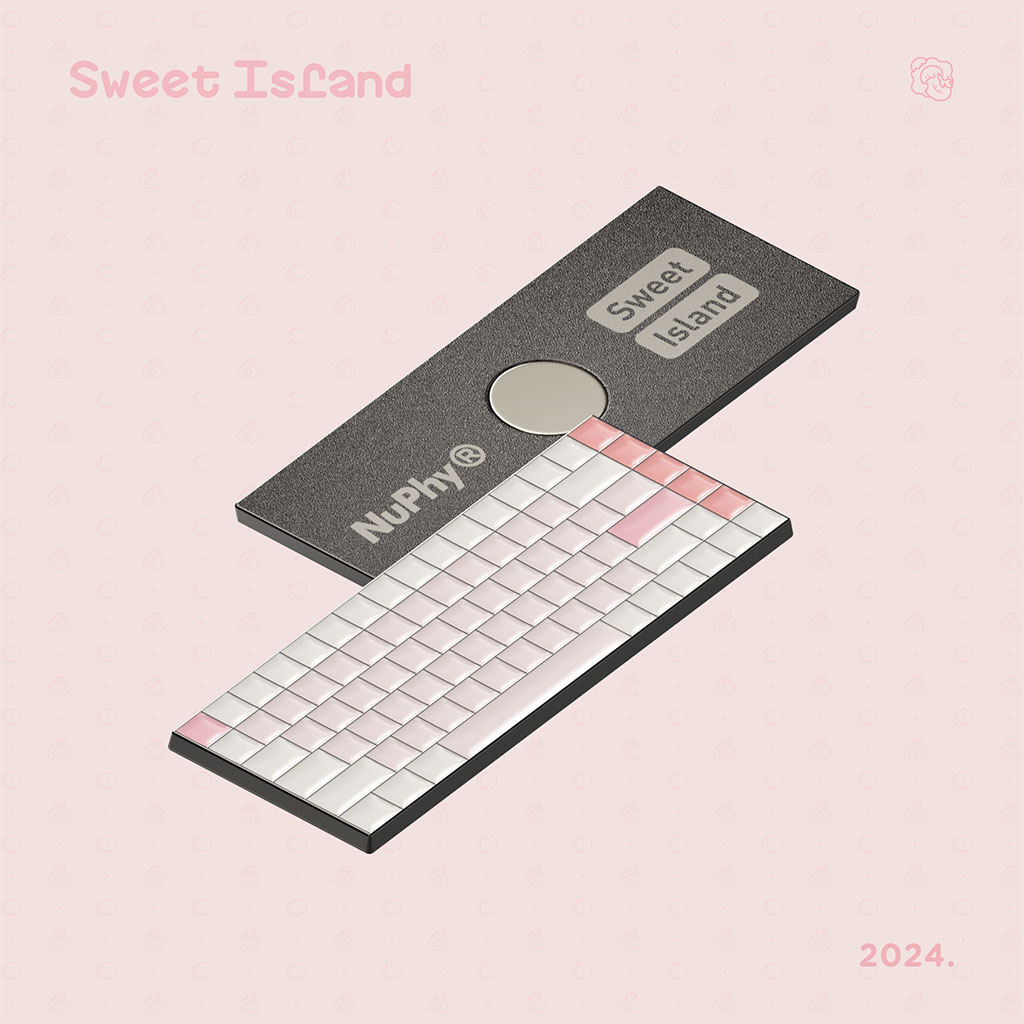 NuPhy Sweet Island nSA Profile Dye-sub PBT Keycaps - KCNPSWEETID | Mwave
