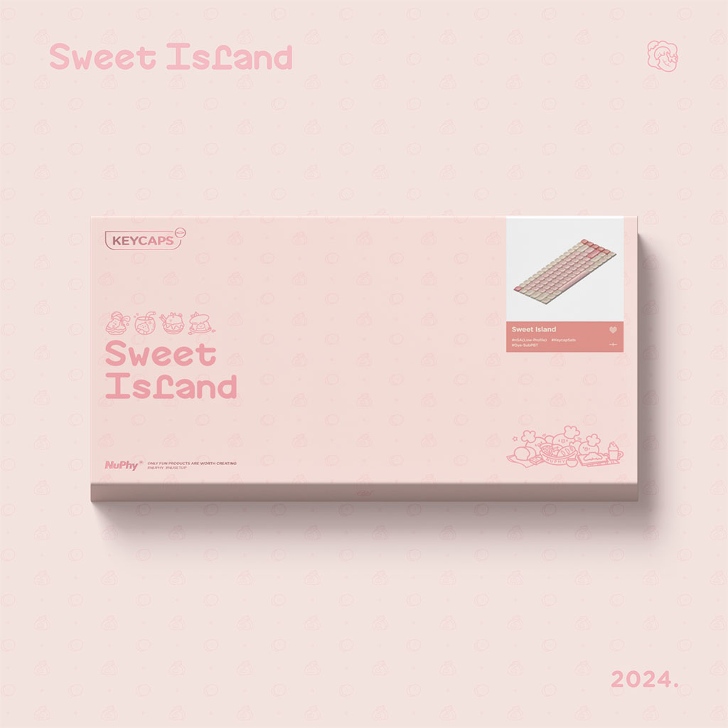 NuPhy Sweet Island nSA Profile Dye-sub PBT Keycaps - KCNPSWEETID | Mwave