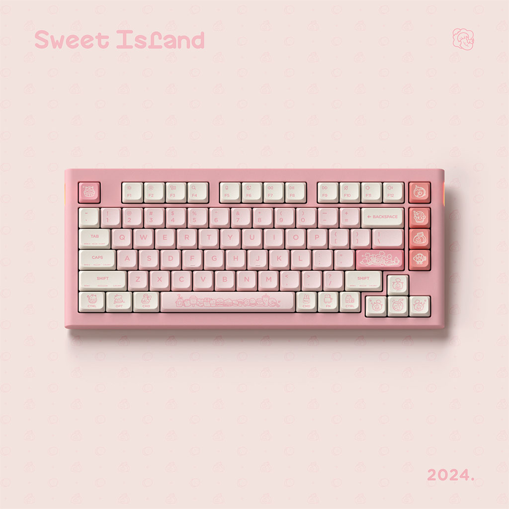 NuPhy Sweet Island nSA Profile Dye-sub PBT Keycaps - KCNPSWEETID | Mwave