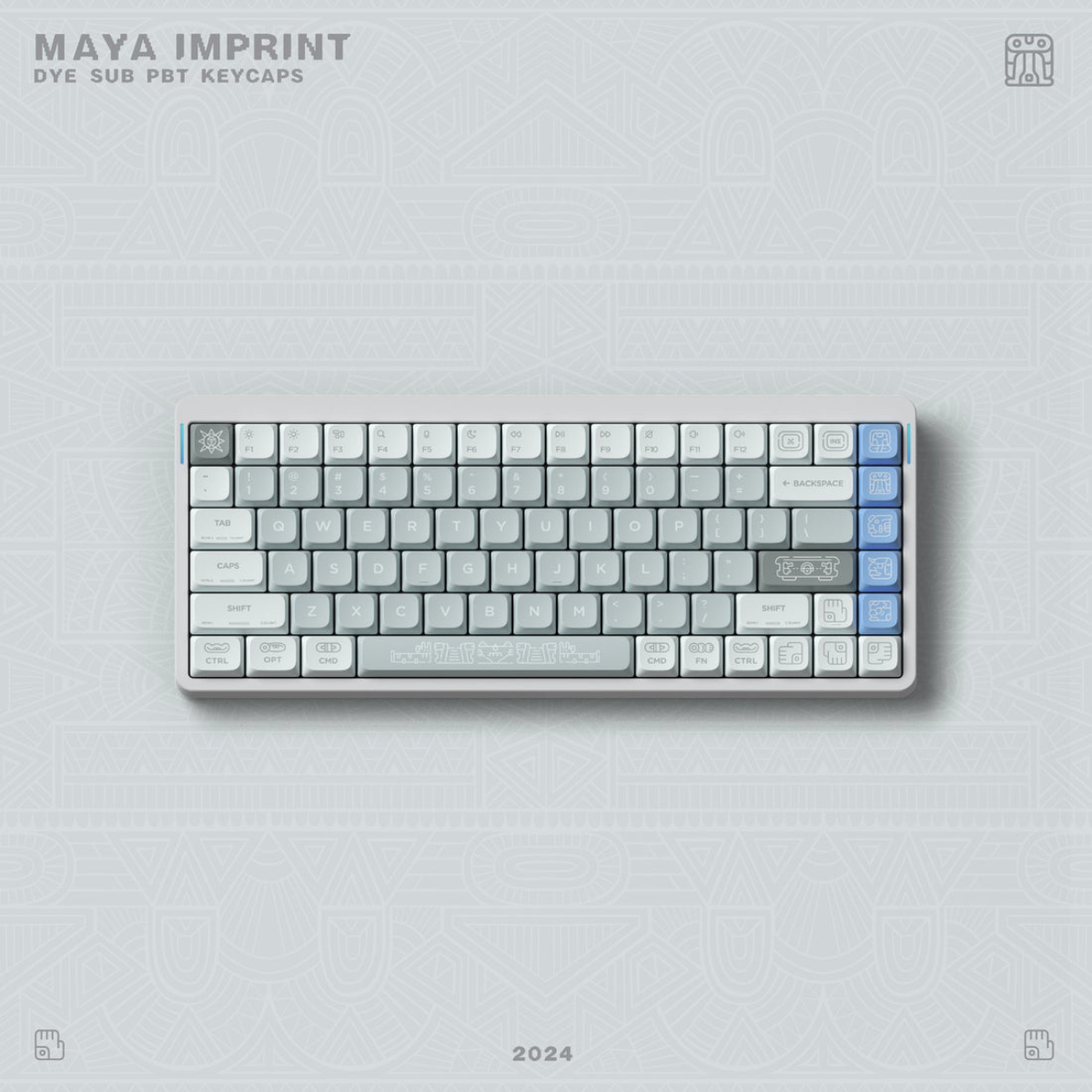 NuPhy x KeyTok Maya Imprint nSA 153 Keycaps Set - KCNPMAYA | Mwave