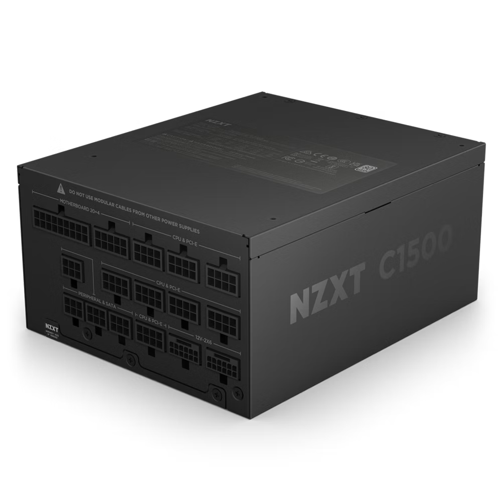 NZXT C-Series 1500W 80+ Platinum Fully Modular ATX 3.1 Power Supply ...