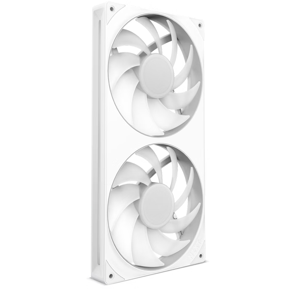 NZXT F280 RGB Core PWM Fan Single Frame with Two Fans - White - RF ...