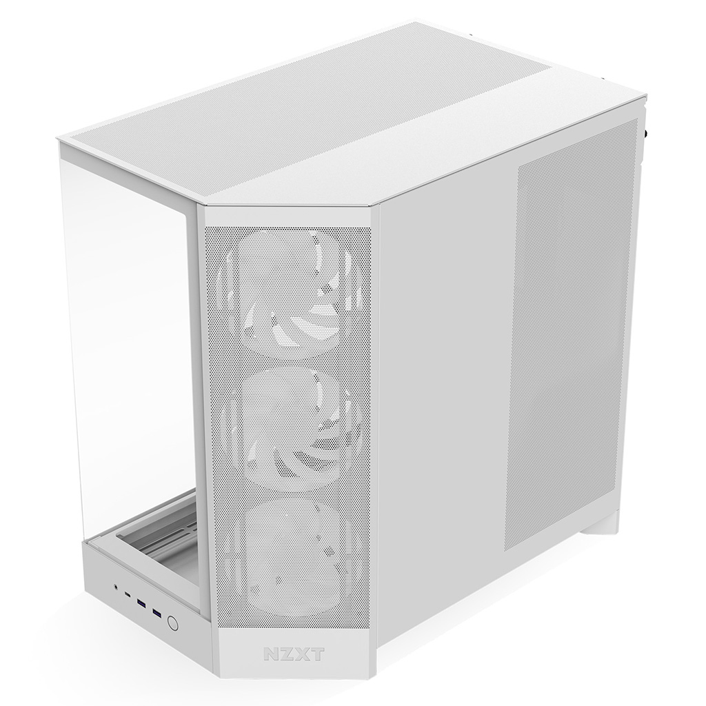 NZXT H9 Flow RGB Tempered Glass Mid-Tower E-ATX Case - White - CM-H92FW ...