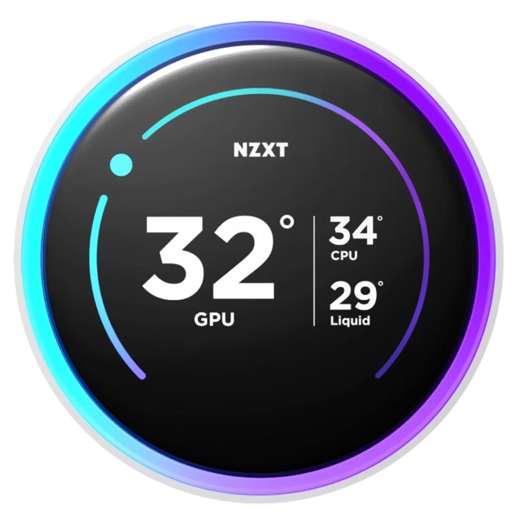 NZXT Kraken Elite V2 360mm RGB AIO Liquid CPU Cooler - White - RL-KR36E ...