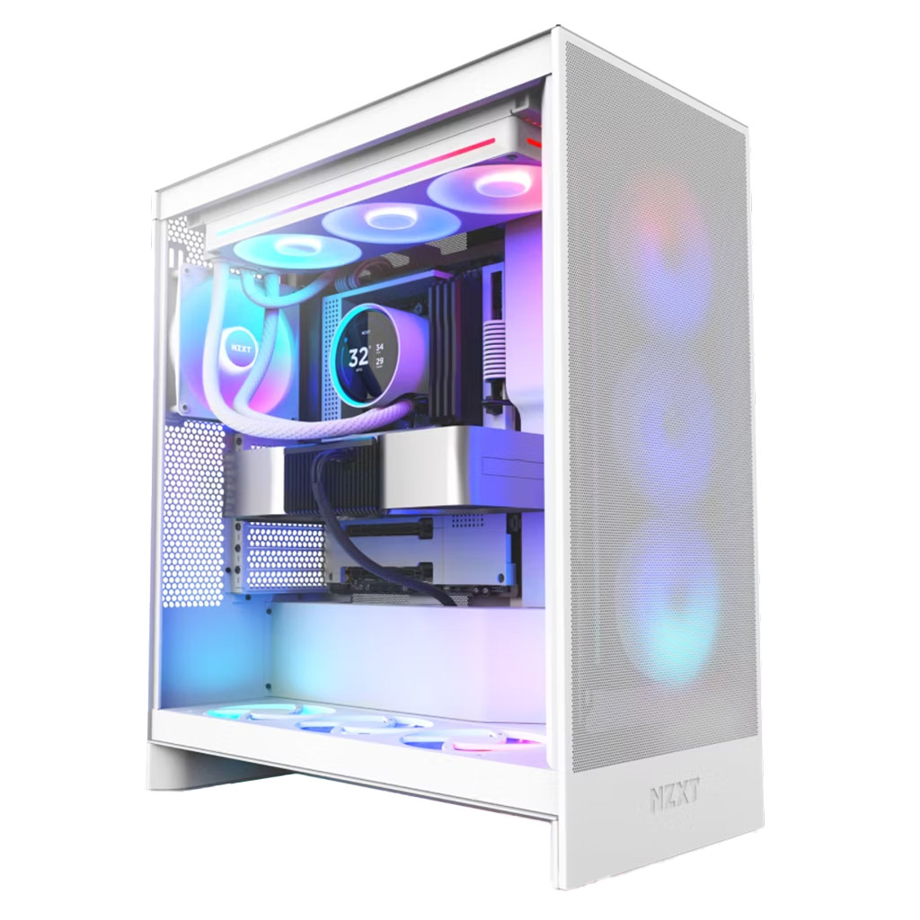NZXT Kraken Elite V2 360mm RGB AIO Liquid CPU Cooler - White - RL-KR36E ...