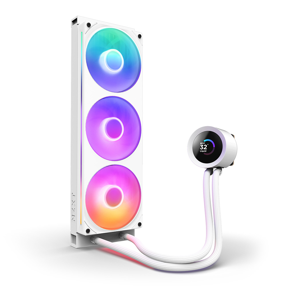 NZXT Kraken Plus RGB 360mm Liquid CPU Cooler - White - RL-KR360-W2 | Mwave