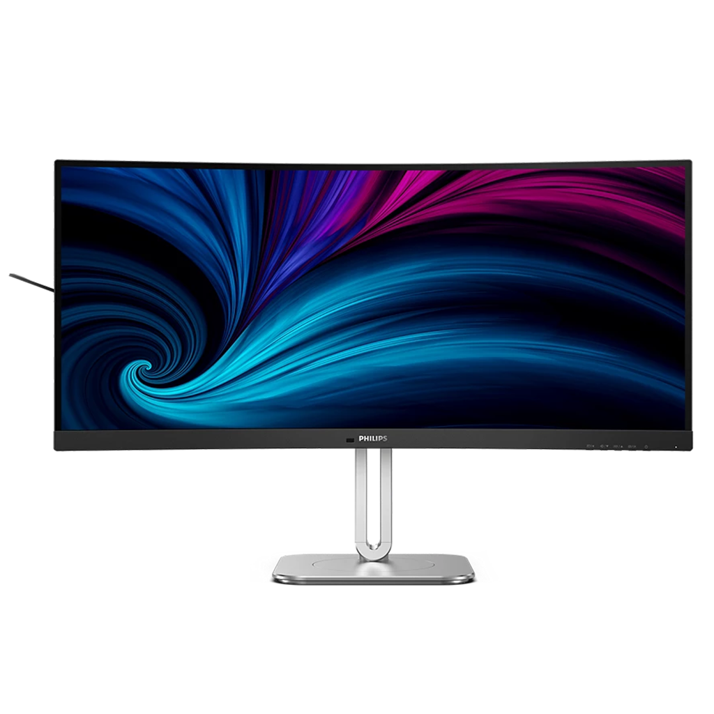 Philips 34" Ultra-Wide QHD VA Curved Business Monitor - KVM, USB-C 96W ...