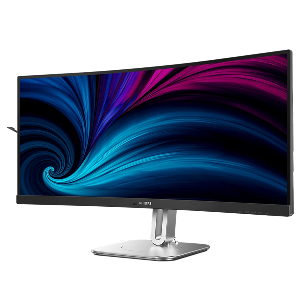 Philips 34" Ultra-Wide QHD VA Curved Business Monitor - KVM, USB-C 96W ...
