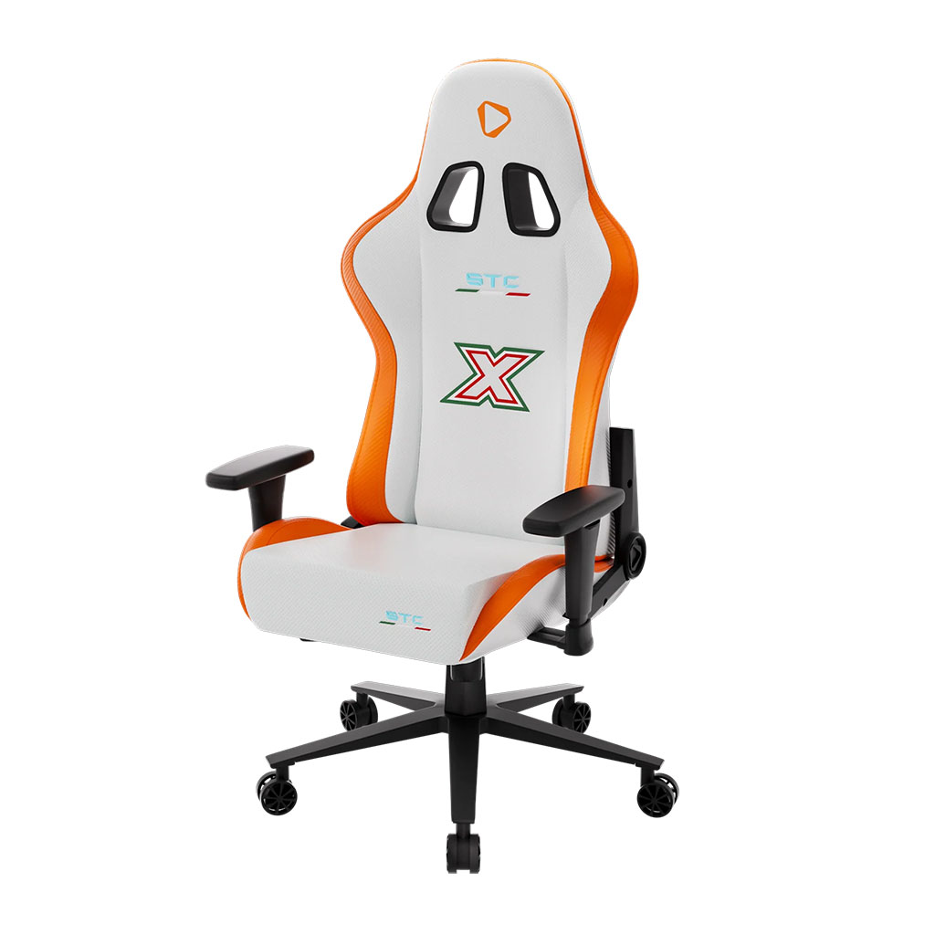 ONEX STC X Hardcore Gaming Chair - White/Orange - ONEX-STC-X-P-WO | Mwave