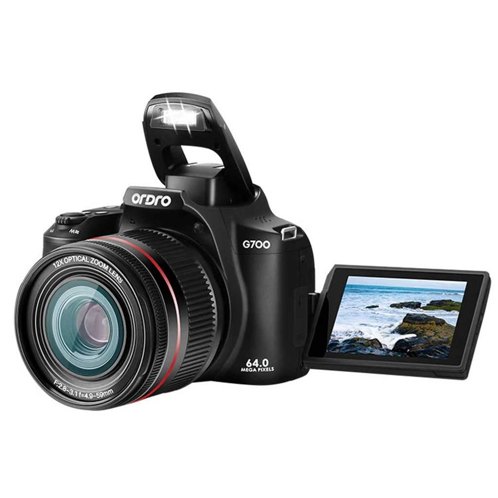 ORDRO G700 4K 12x Optical Zoom DSLR Digital Camera - G700 | Mwave