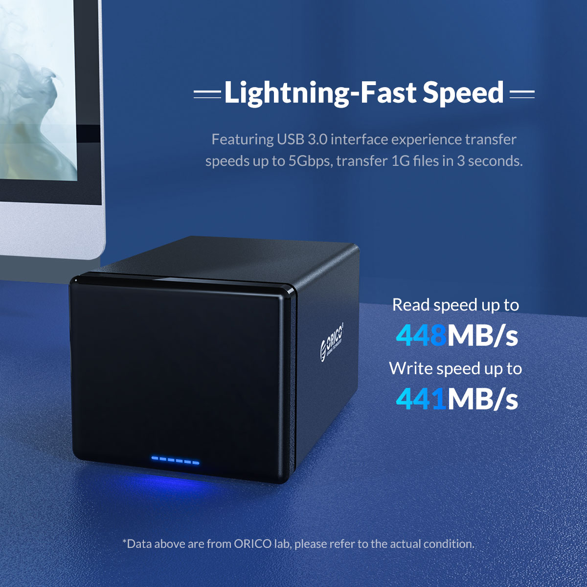 Orico 4 Bay USB Type-C Hard Drive Enclosure with Raid - Black ...