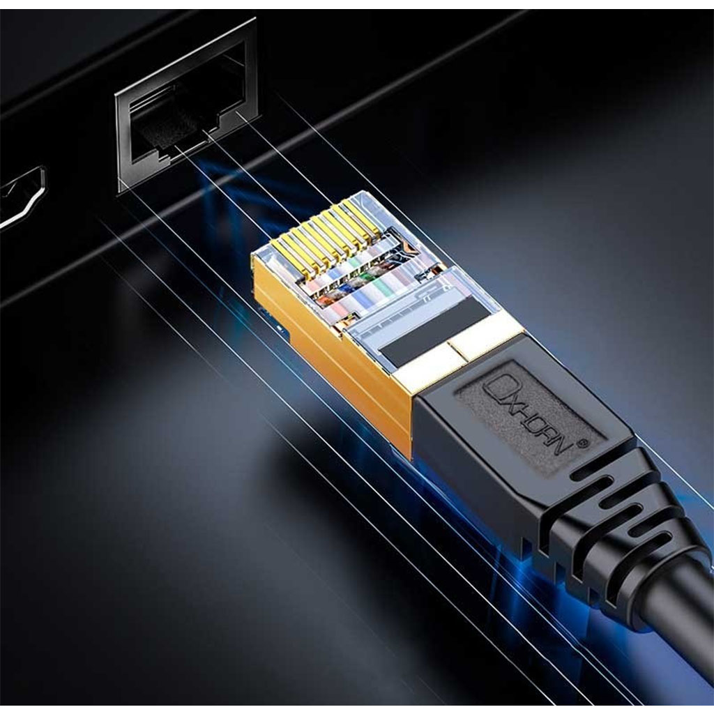 Oxhorn 10m Cat8 Ethernet Cable - ELEOXHCAT8-10M | Mwave