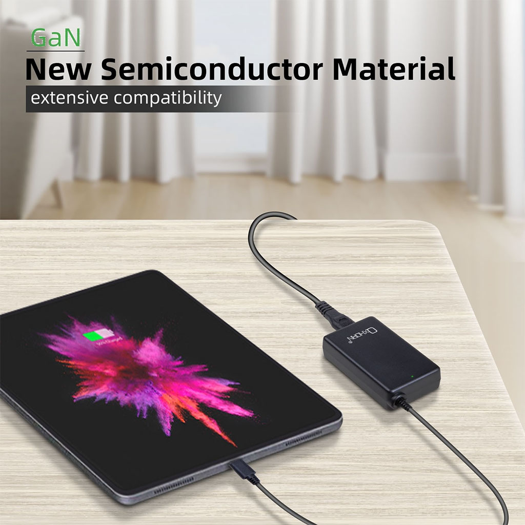 Oxhorn 65W USB-C GaN Charger - Black - ACBOXHNBPD65B | Mwave