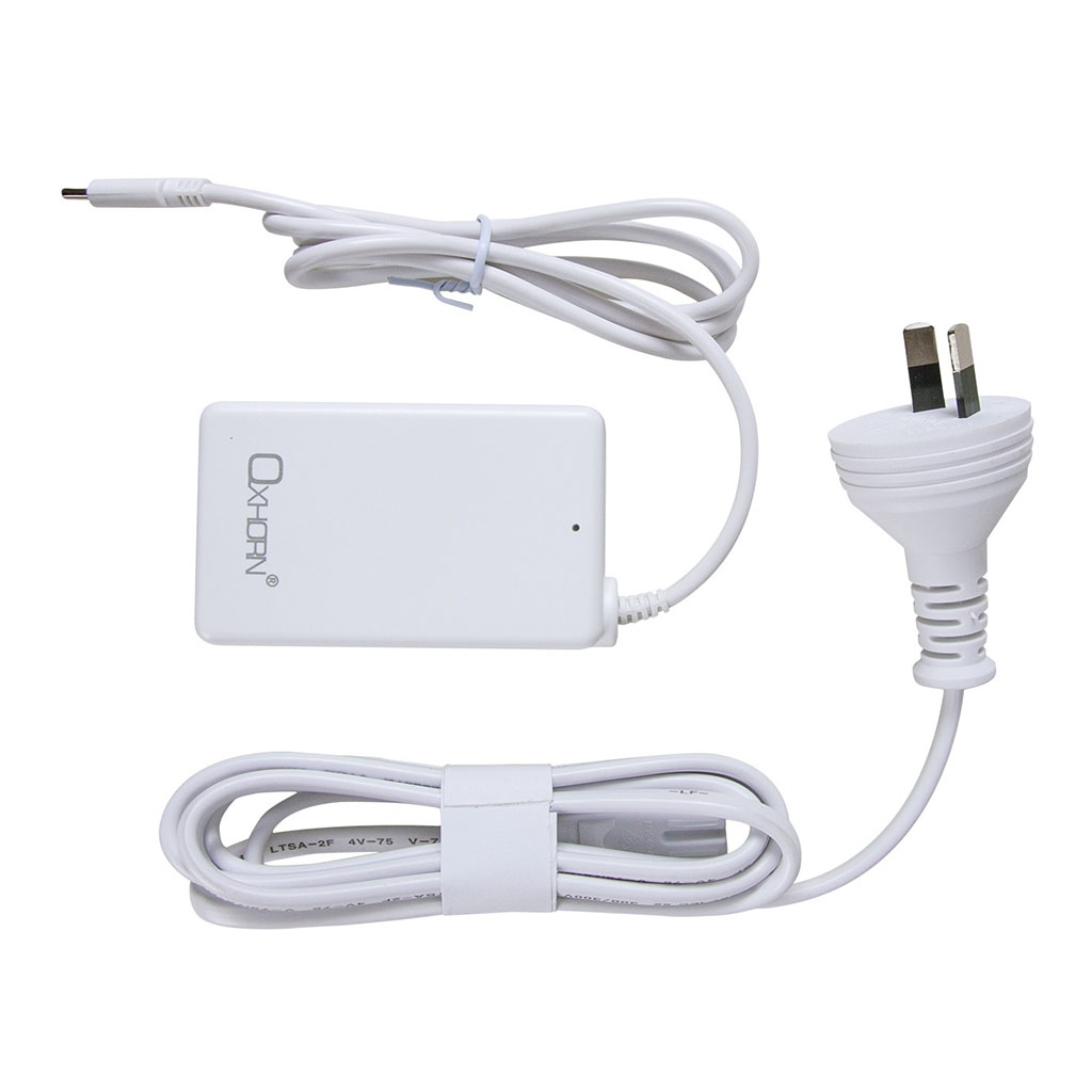 Oxhorn 65W USB-C GaN Charger - White - ACBOXHNBPD65W | Mwave
