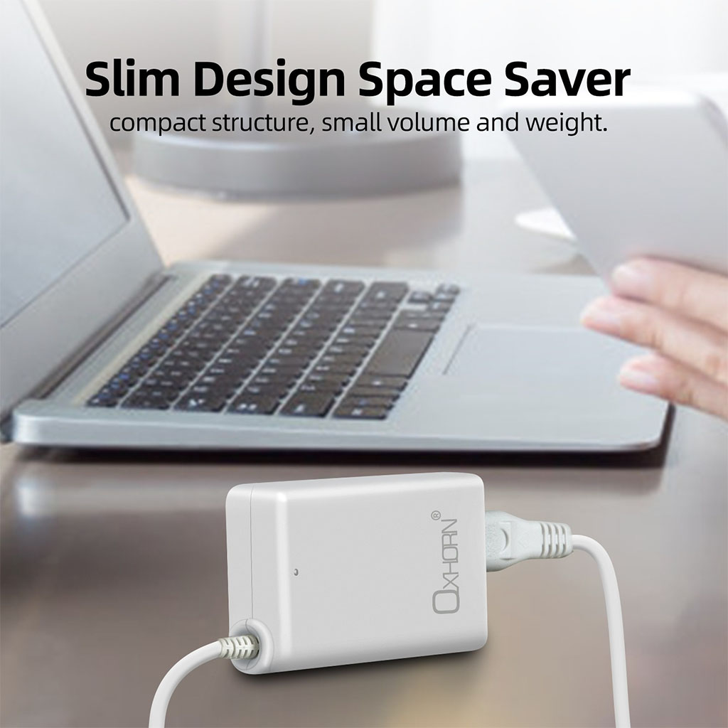 Oxhorn 65W USB-C GaN Charger - White - ACBOXHNBPD65W | Mwave