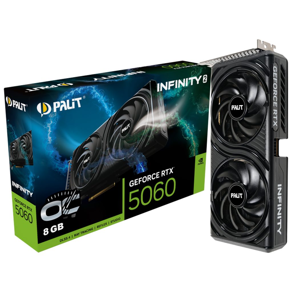 Palit GeForce RTX 5060 Infinity 2 OC 8GB Video Card - NE75060V19P1 ...